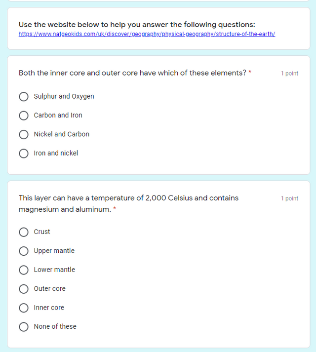 Earth's Interior WebQuest (MS-ESS2) GREAT SUB PLANS OR DISTANCE ED ...