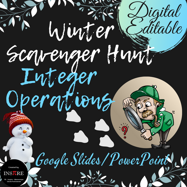 Integer Operations - DIGITAL Winter Scavenger Hunt/ Escape Room in ...