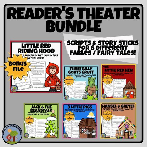 Fairy Tale Reader's Theater Script - The Little Red Hen - Amped Up Learning