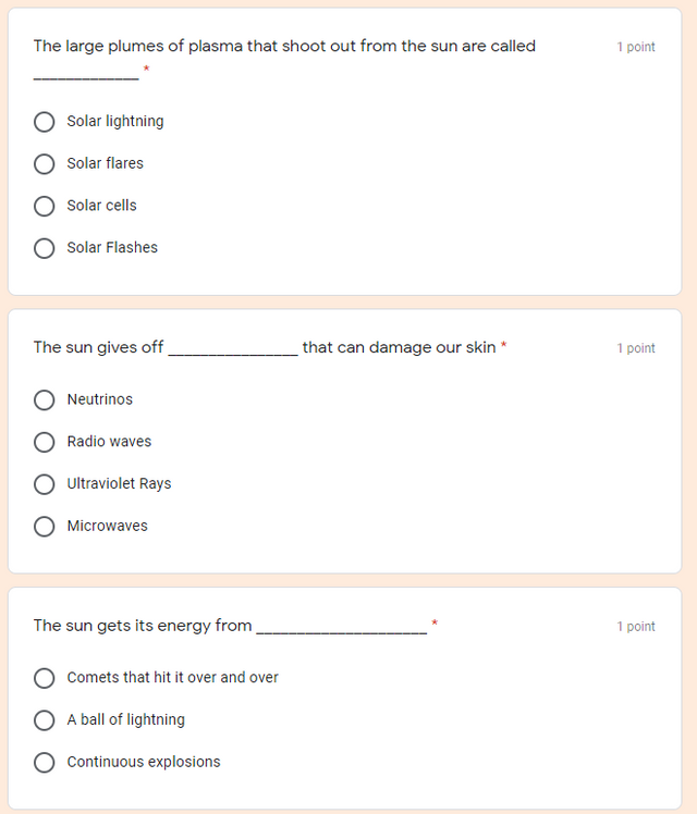 Bill Nye - The Sun Google Form! (Great Distance learning or Sub plans)