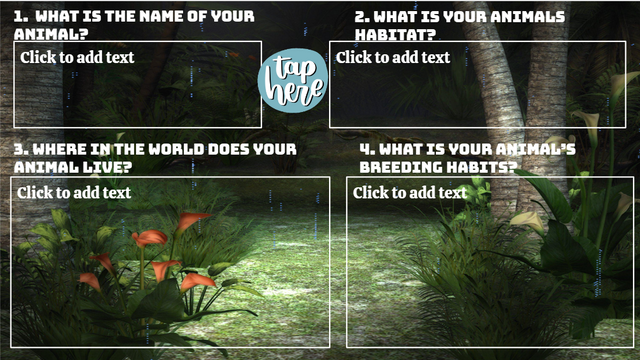 Bitmoji Classroom Template ANIMAL REPORT (Upper Elementary & Middle))