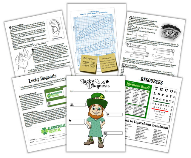 St. Patrick's Day Themed Health Science Activities! Digital Options ...