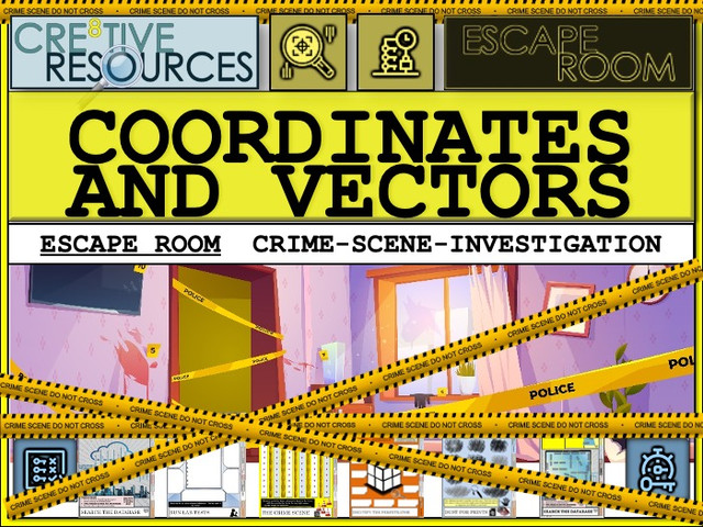 MATH COORDINATES: BUNDLE - Escape Room, Translate, Rotate, Reflect and ...