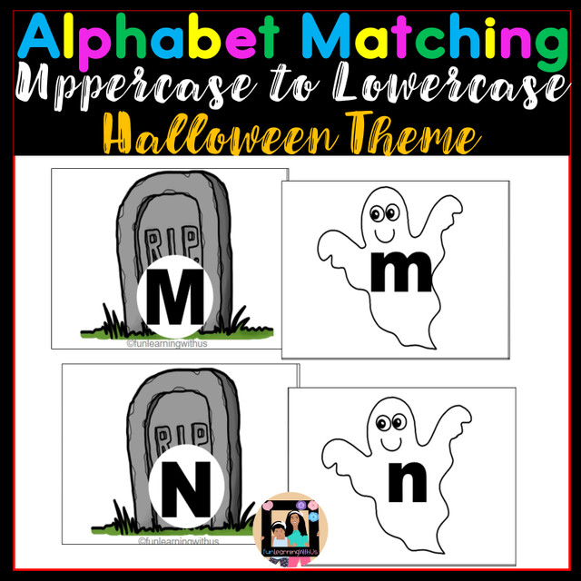 Alphabet Matching - Uppercase to Lowercase Letters Recognition ...