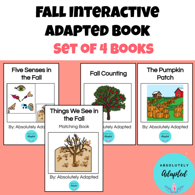 Fall Interactive Adapted Books