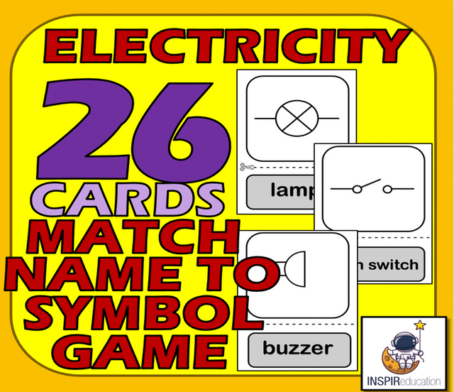 Electrical Circuits - Matching component images to names (26 labels ...