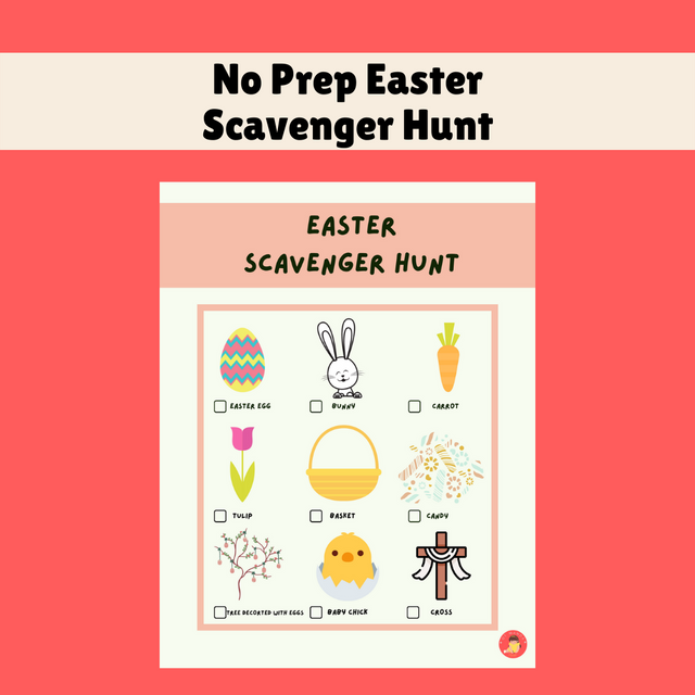 Easter Themed Scavenger Hunt for Occupational Therapy