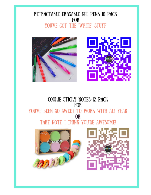 End of the Year Gifts for Students and Staff