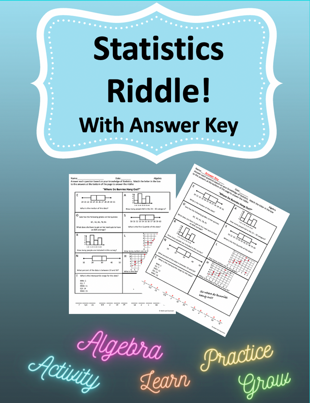 Statistics Riddle Activity