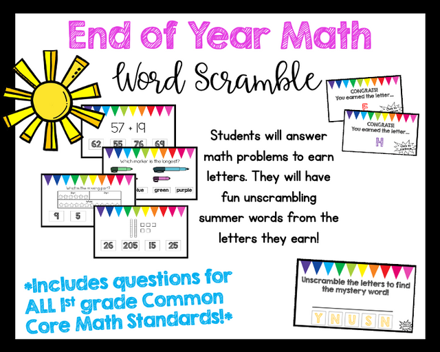 5th Grade Math End of Year Review Game - Digital Stinky Feet - Amped Up ...