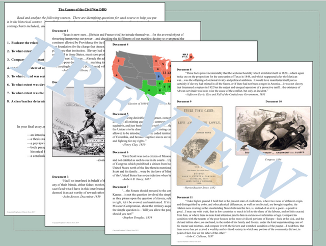 Civil War DBQ Bundle - Amped Up Learning