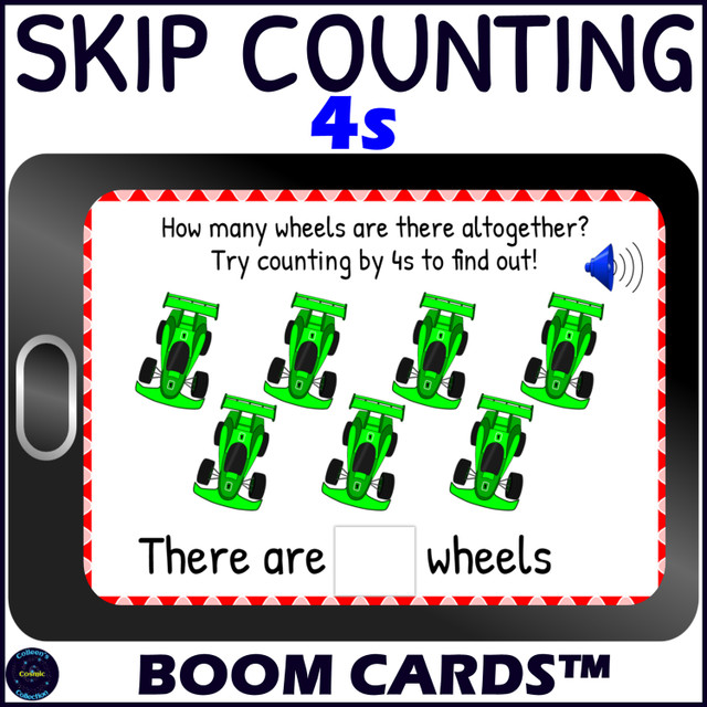 Skip Counting by 4s Introduction and Practice Activity - Digital Boom ...