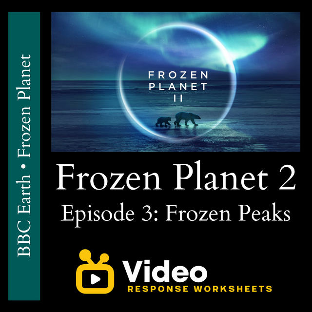 Frozen Planet 2 - Episode 4: Frozen South - Video Response Worksheet ...