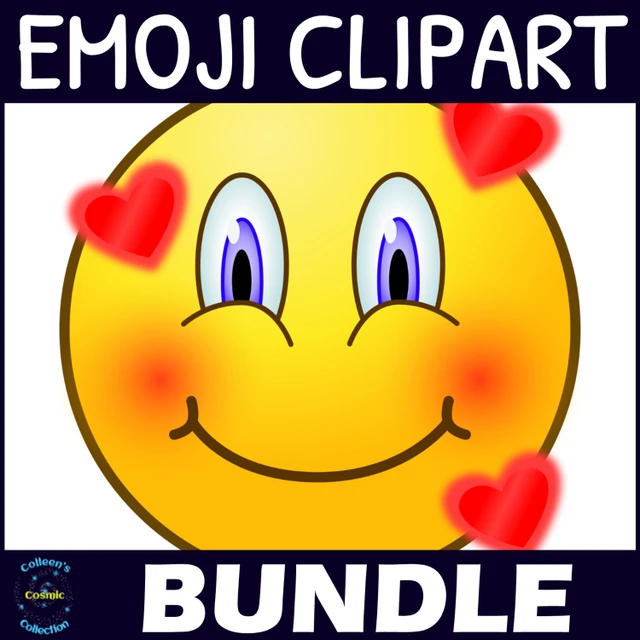 Emoji Clipart BUNDLE - emotions