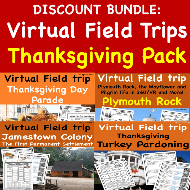 Thanksgiving Virtual Field Trip Discount Bundle
