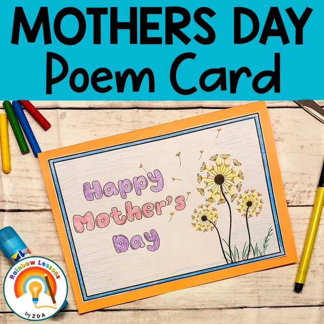 Fill in the Blank Mothers Day Poem | Mothers Day Poetry | Mothers Day ...