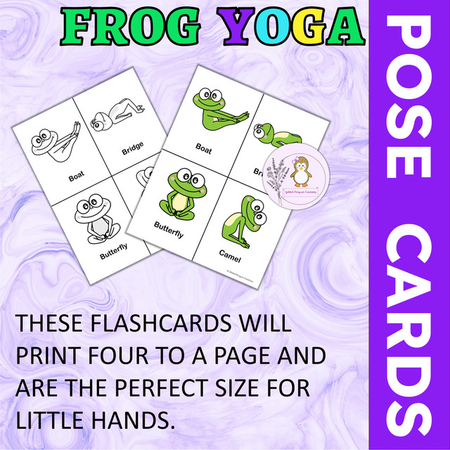Yoga Pose Cards for kids for calming corner calm down corner activity ...