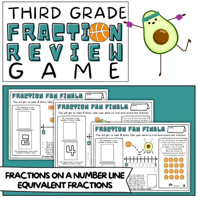 Fraction Fan Finals: 3rd Grade Unit Fraction Review