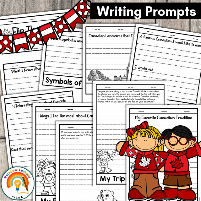 Canada Day Flipbook | Canada Day Activities | Canada Day Fun Writing ...