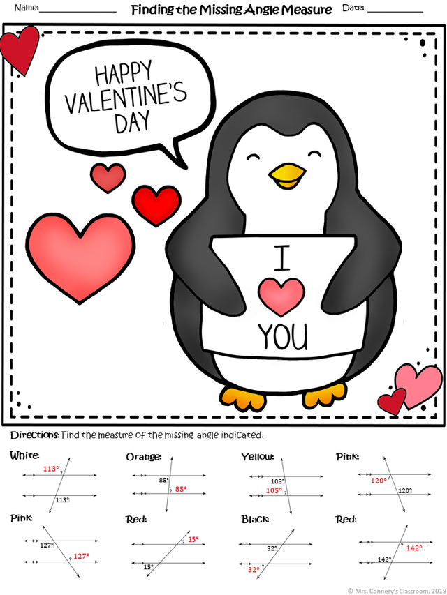 Parallel Lines cut by a Transversal Color by Number Worksheets - Amped ...