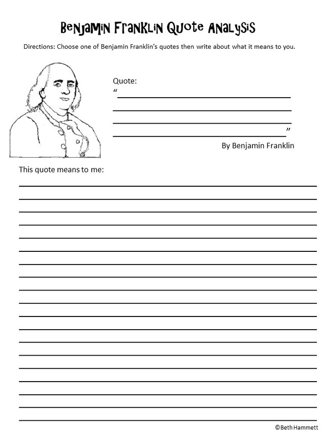 Benjamin Franklin's Birthday: 10 Critical Thinking Activities - Amped ...