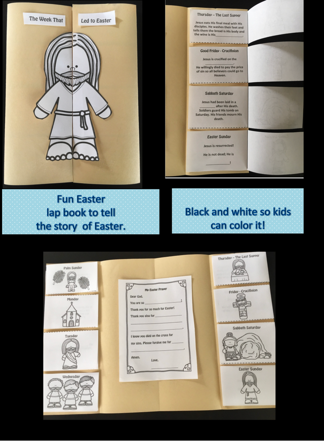 Jesus' Last Week Lapbook | Bible Lesson - Amped Up Learning