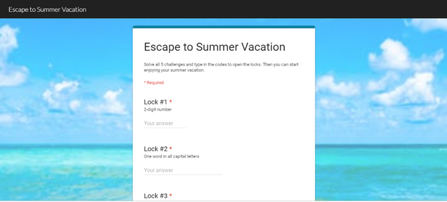 Escape to Summer Vacation End-of-the-Year Digital Escape Room - Amped ...