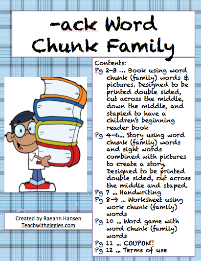 Ack Word Chunk Family - Amped Up Learning