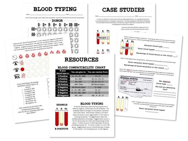 Blood Typing Activity - Amped Up Learning