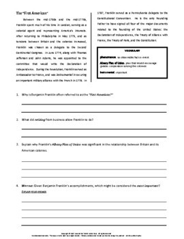 Biography: Benjamin Franklin - Amped Up Learning