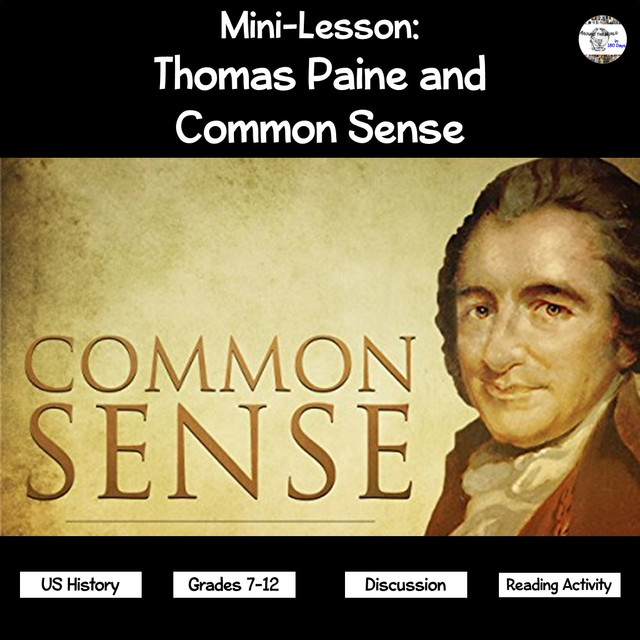 Mini-Lesson: Thomas Paine and Common Sense - Amped Up Learning