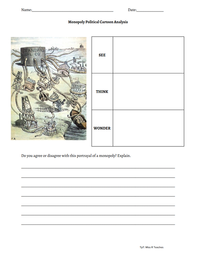 Monopoly Political Cartoon Analysis - Amped Up Learning