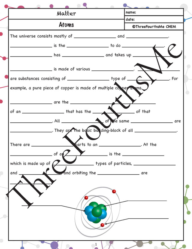 Atoms Introduction - Scaffolded Notes - Amped Up Learning