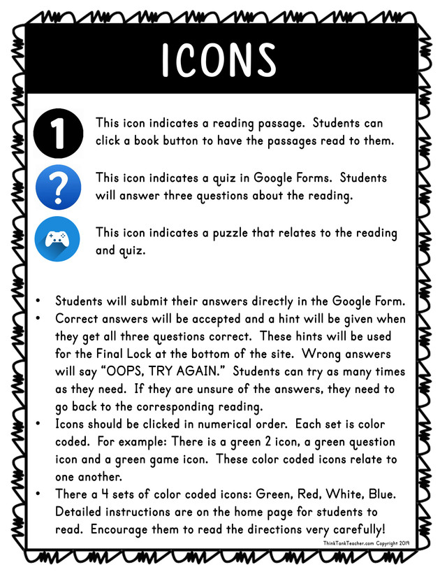 Bill of Rights DIGITAL ESCAPE ROOM for Google Drive® - Amendments 1-10 ...