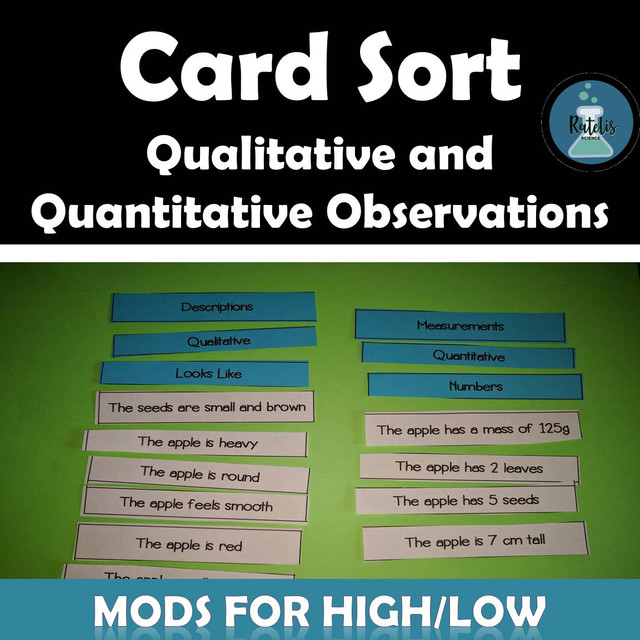 Card Sort: Qualitative and Quantitative Observations - Amped Up Learning