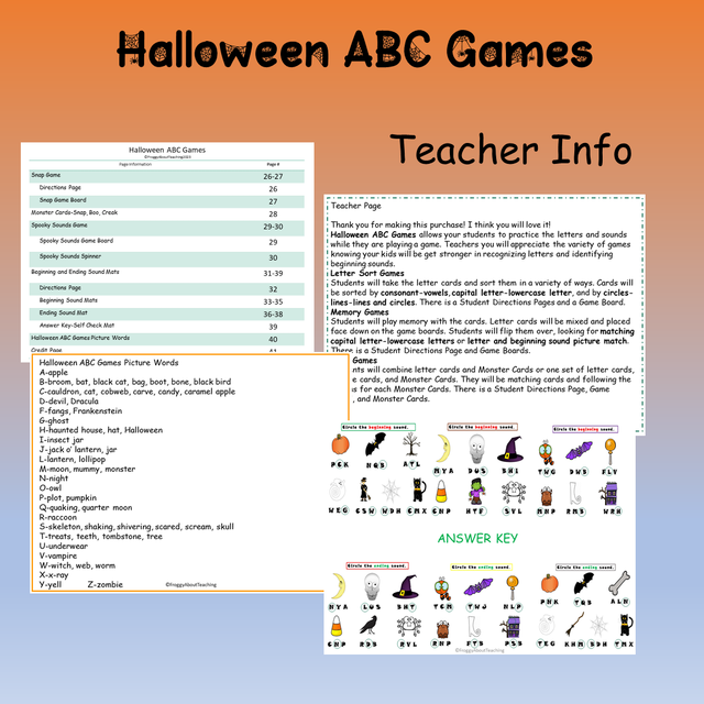 ABC Halloween Games