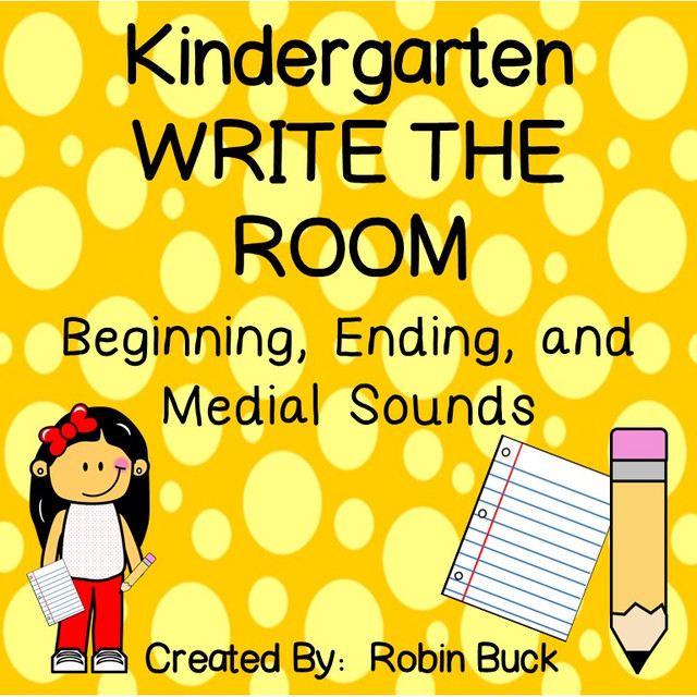 Write the Room- Beginning, Ending, and Medial Sounds - Amped Up Learning