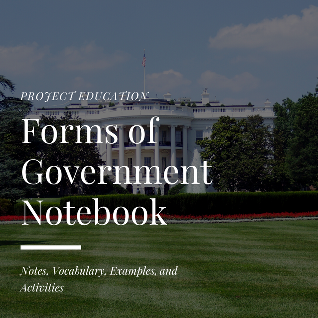 Forms of Government Notebook Activities - Amped Up Learning