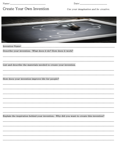 Create Your Own Invention - Amped Up Learning