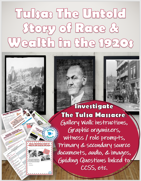 Tulsa Race Riot: Gallery Walk, Poster Project, & Primary Source ...