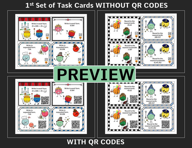 Decimal Game - Place Value, Round, Compare - Add, Subtract, Multiply ...