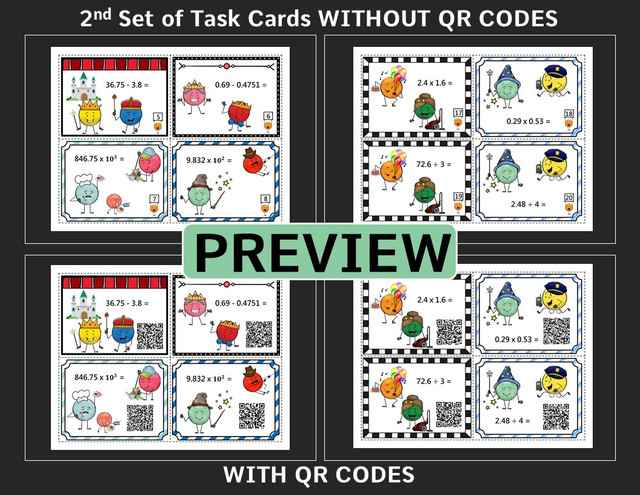 Decimal Game - Place Value, Round, Compare - Add, Subtract, Multiply ...