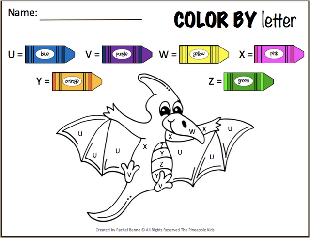 Letter Recognition - Color By Letter - FREE