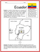 Color and Learn Geography - Ecuador - Amped Up Learning