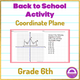 Distance Learning Math Back to School Activity Coordinate Plane
