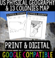 US Physical Geography & 13 Colonies Map - FREE - Amped Up Learning
