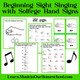 Beginning Sight Singing with Solfege Hand Signs printable set