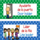Bilingual Polka Dot Calendar Set and Classroom Decorations