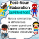 Post-noun Elaboration- Superheroes