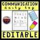 Editable Daily Communication Log